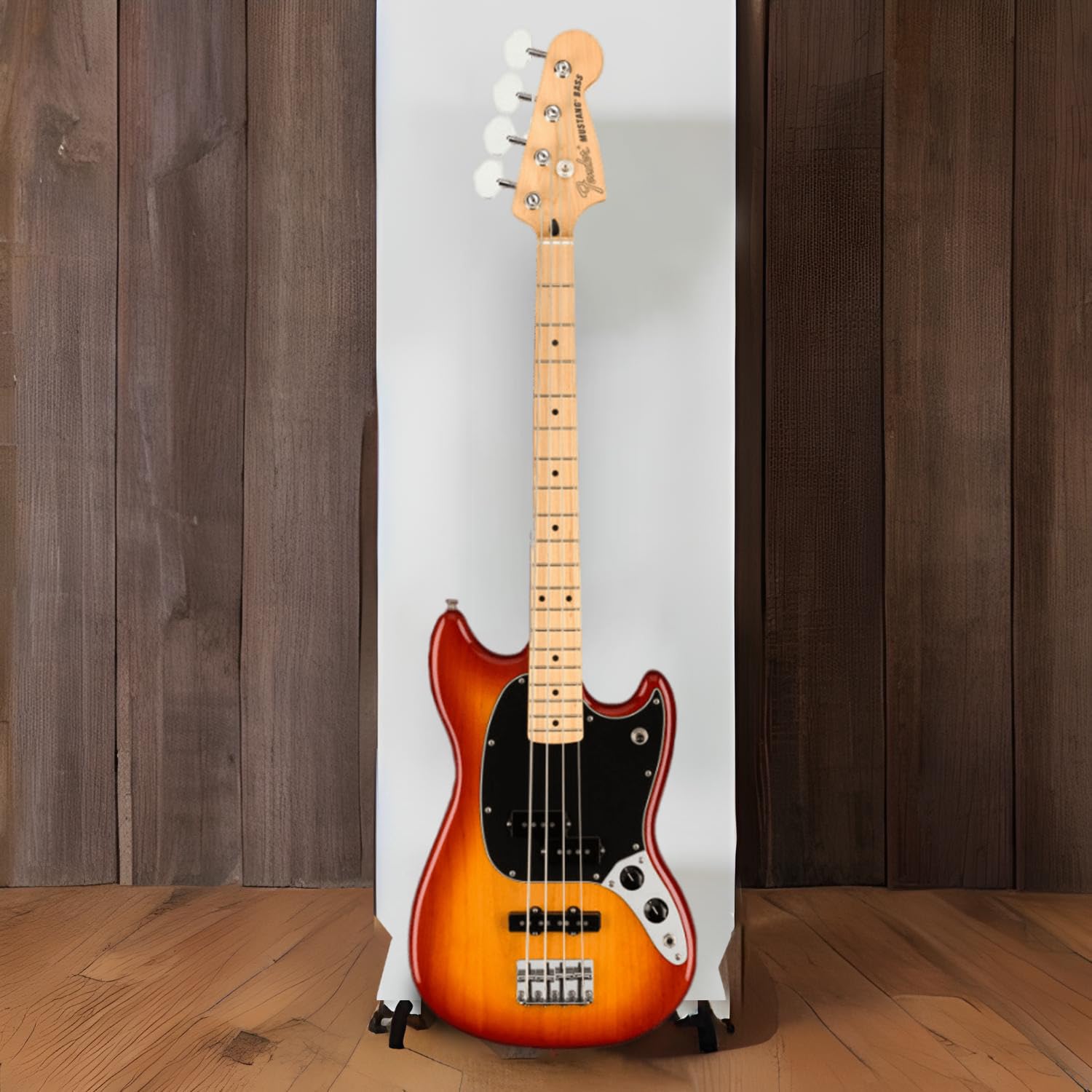Fender Player Mustang Bass, Sienna Sunburst, Maple Fingerboard