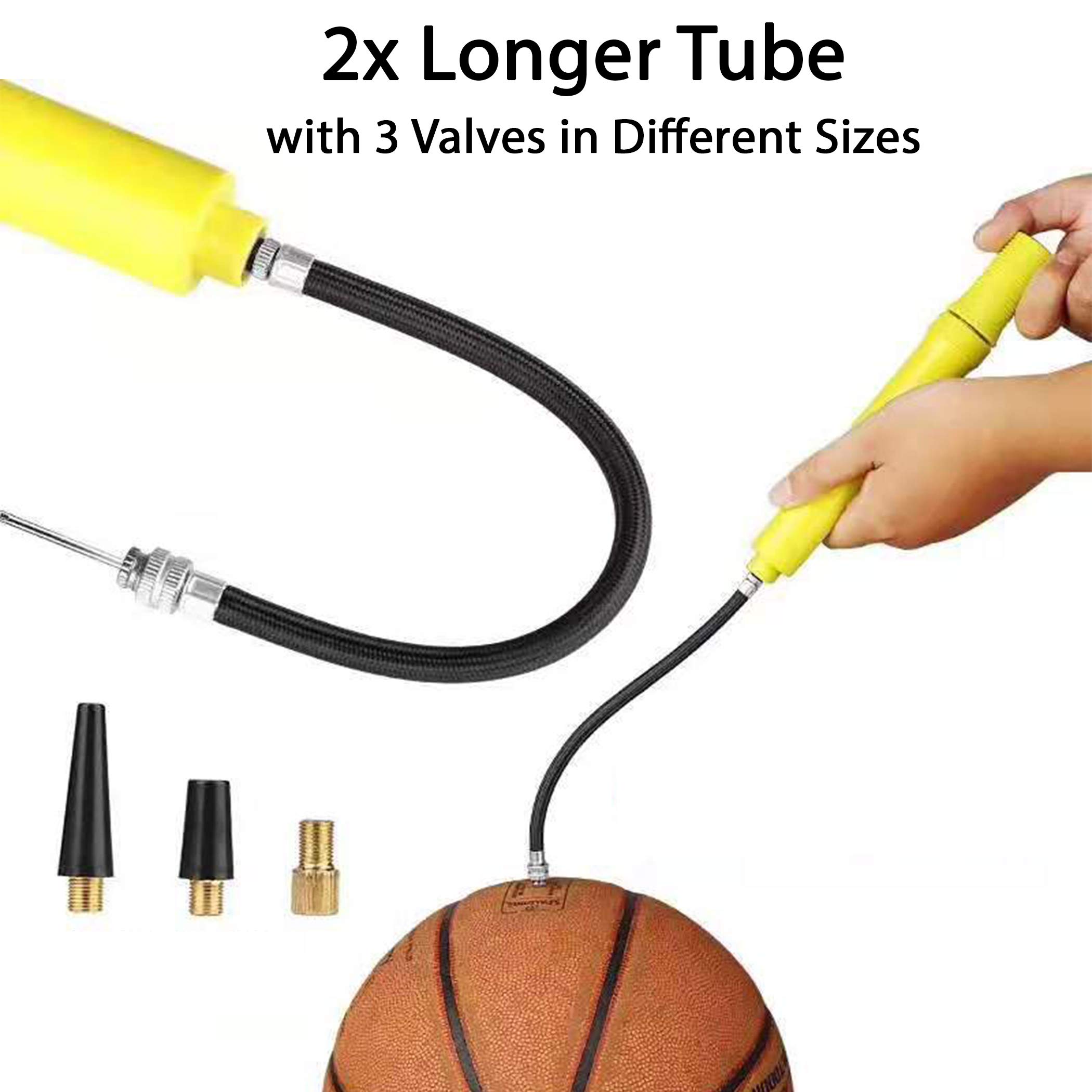 Baby Stroller Tire Pump - Jogging Stroller Tire Pump with Tire Valve Adapters | Compatible with Bob Strollers, Graco Jogger Strollers, and Bumbleride Strollers