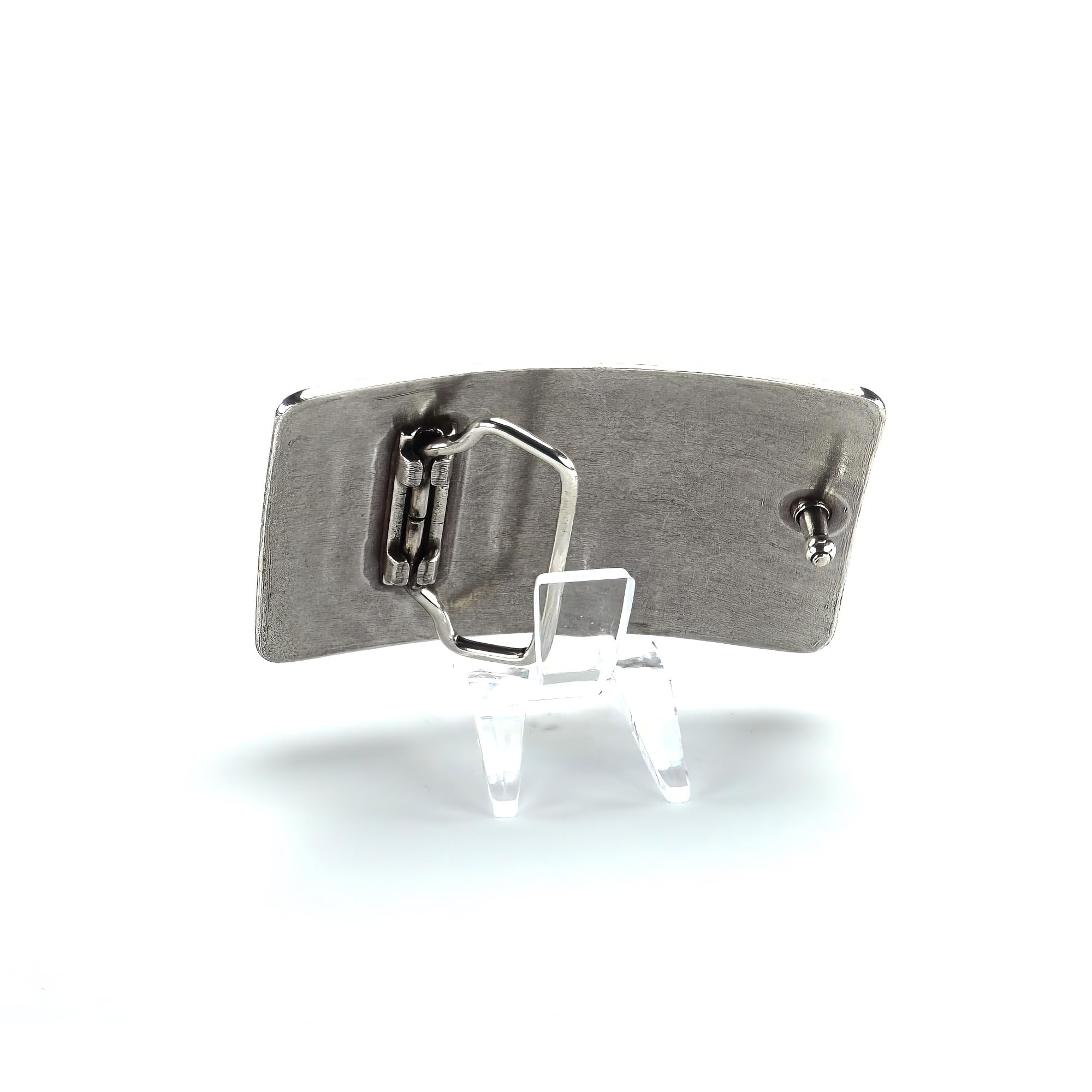 Ariat Men's Rectangle Filagree Shield Buckle, Silver, One Size