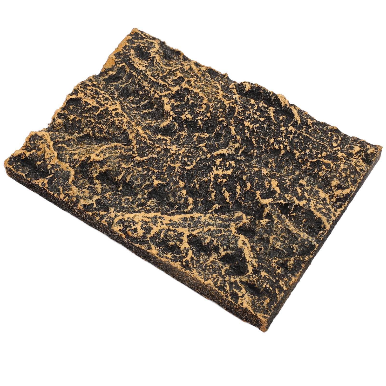 AYNEFY Reptiles Reptile Decorative Supplies, Rock Terrarium Background 3D Rock Stone Background Decorations Backdrop for Fish Reptiles Amphibians Turtles Reptile (17.5 * 13cm)