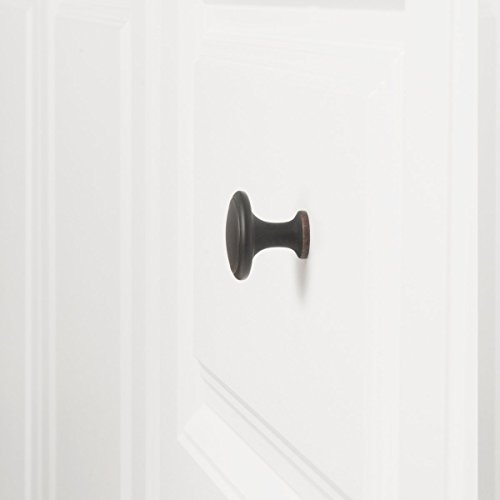 Amazon Basics Modern Top Ring Cabinet Knob, 1.16-inch Diameter, Oil Rubbed Bronze, 10-Pack