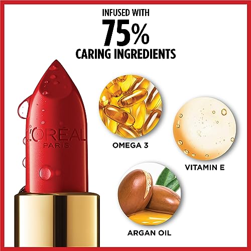L’Oréal Paris Colour Riche Original Creamy, Hydrating Satin Lipstick with Argan Oil and Vitamin E, Tickled Pink , 1 Count
