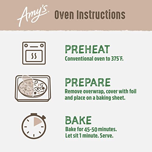 Amy's Frozen Meals, Indian Vegetable Korma, Made With Basmati Rice, Organic Vegetables, Gluten Free Microwave Meals, 9.5 Oz