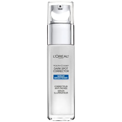 L’Oréal Paris Dark Spot Corrector Face Serum for Even Skin Tone by L’Oreal Paris, Youth Code Anti-Aging Serum, Non-greasy, 1.0 oz