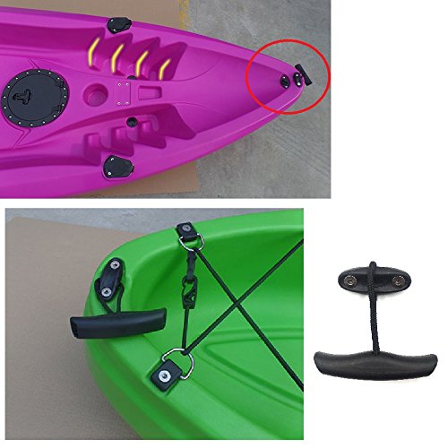 Anndason 4 PCS Kayak Canoe Carry Handle Pull Handle T-Handle with Cord and Pad Eyes