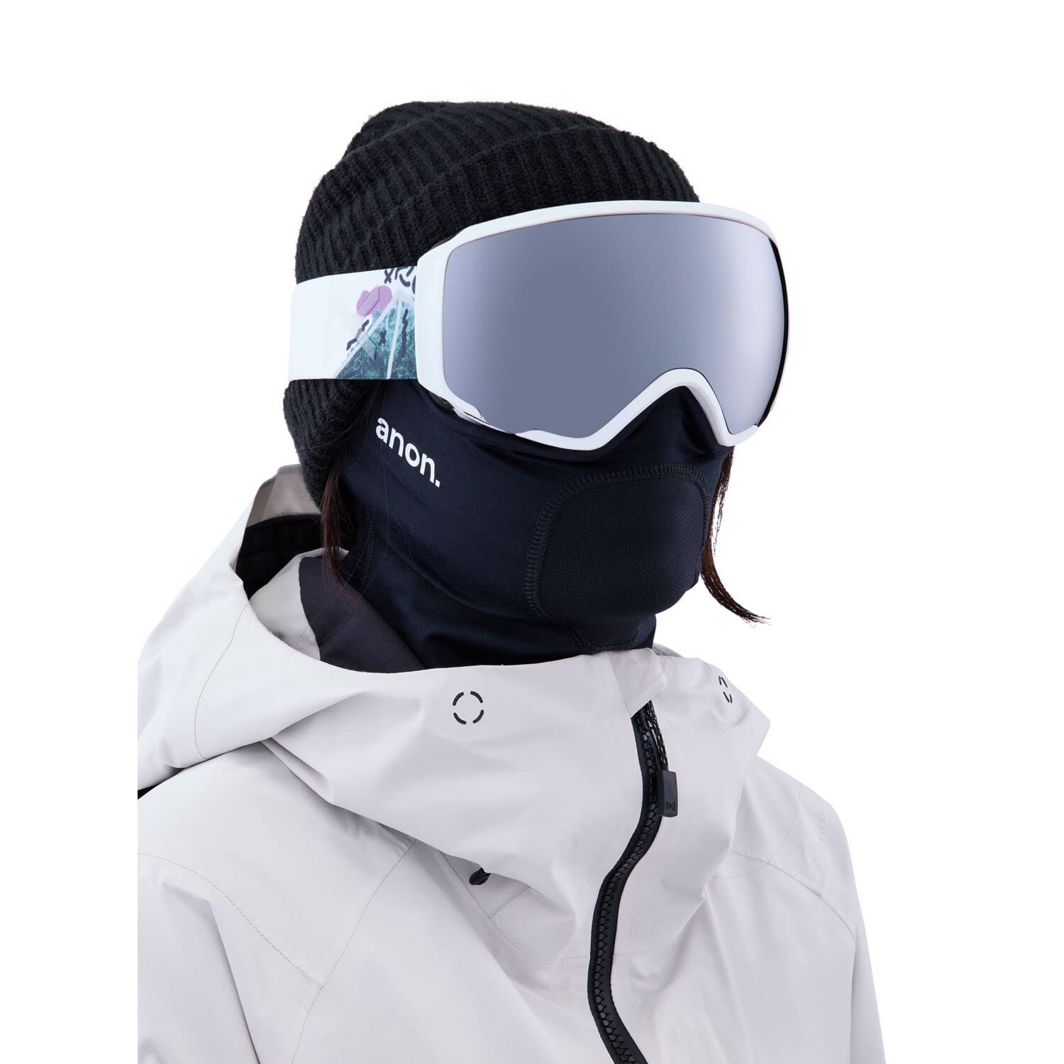 Anon WM1 Goggles + Bonus Lens + MFI® Face Mask, Frame: Collage, Lens: Perceive Sunny Onyx (6% / S4), Spare Lens: Perceive Variable Violet (34% / S2)
