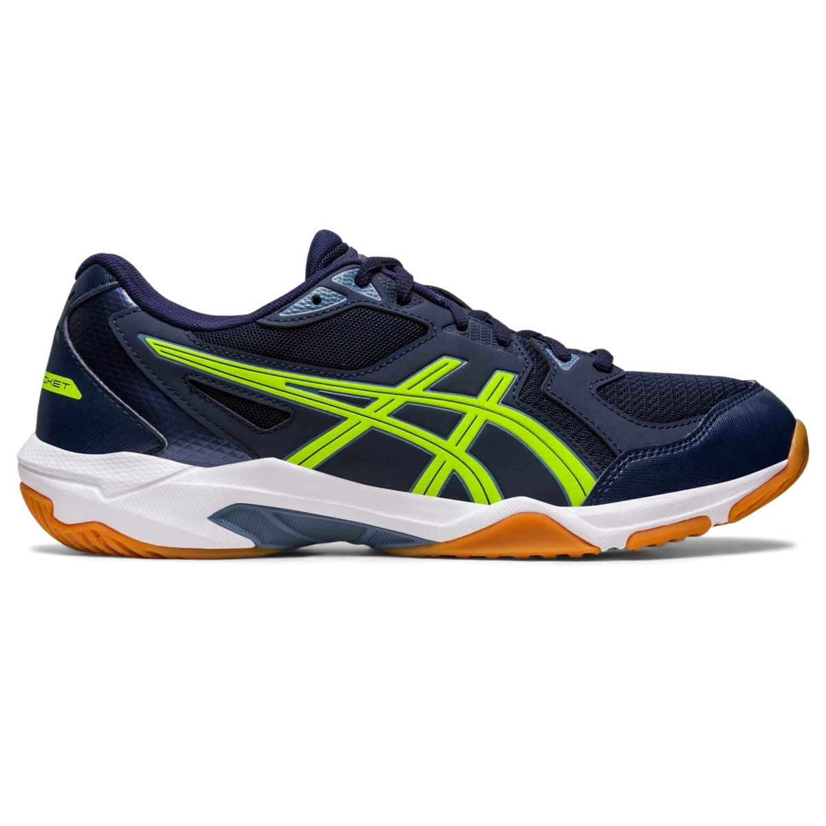 ASICS Men's GEL-ROCKET 10 Volleyball Shoes, 10.5, BLACK/SHOCKING ORANGE