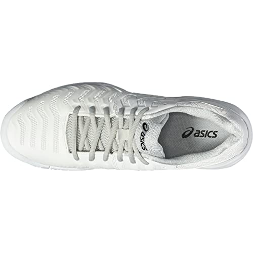 ASICS Men's Gel-resolution 7 Tennis Shoe, White/Silver, 11 M US
