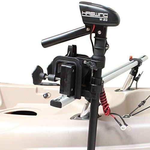 AQUOS Haswing 12V 20LBS Bow Mount Trolling Motor for PF Series Small Pontoon Boat, Inflatable Pontoon Boat, Kayaks, Small Dinghies Rafts
