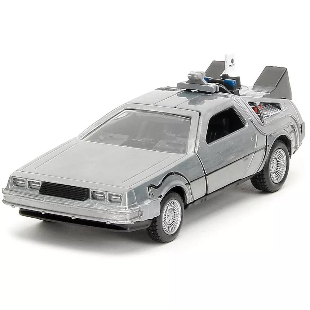 Back to The Future 1:32 Time Machine 3-Pack Die-Cast Cars, Toys for Kids and Adults