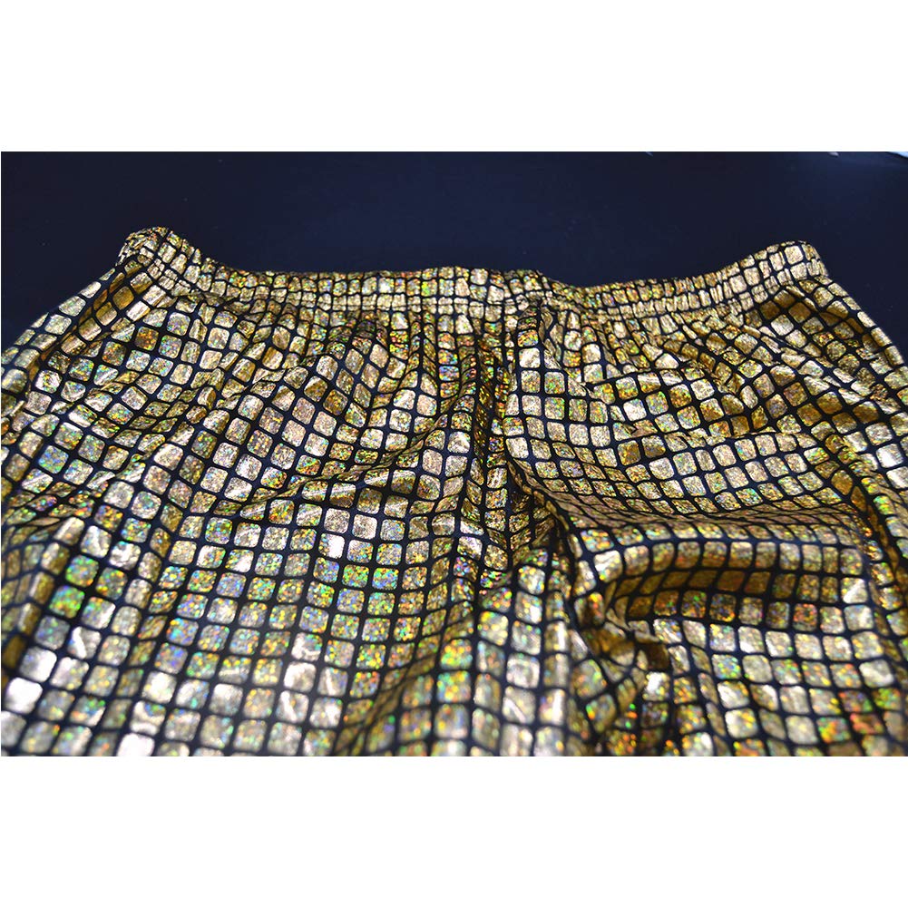 Anlydia Night Club Metallic Hologram Shiny Pants Party Trousers