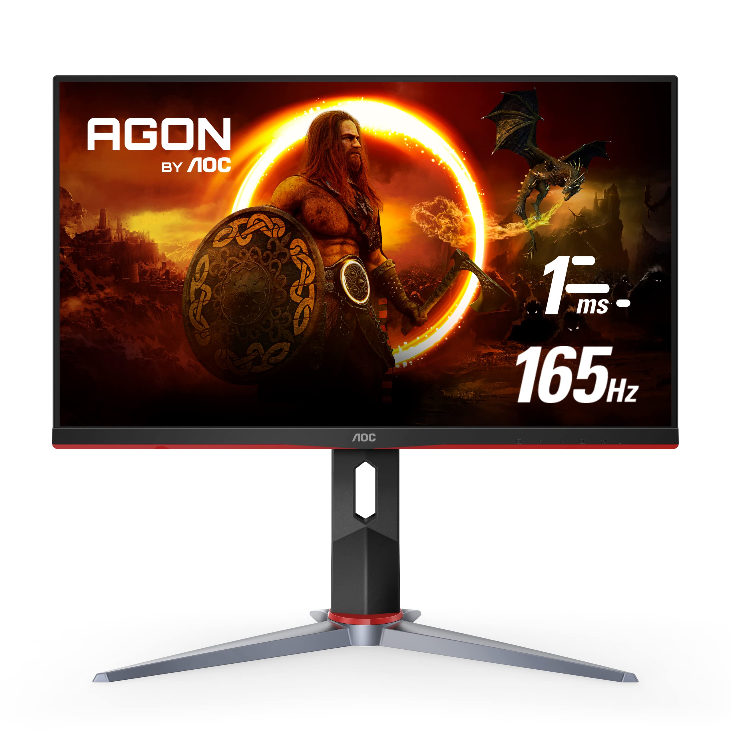AOC 24G2SP-B 23.8" IPS Gaming Monitor 1920 x 1080 165Hz Certified (Renewed)