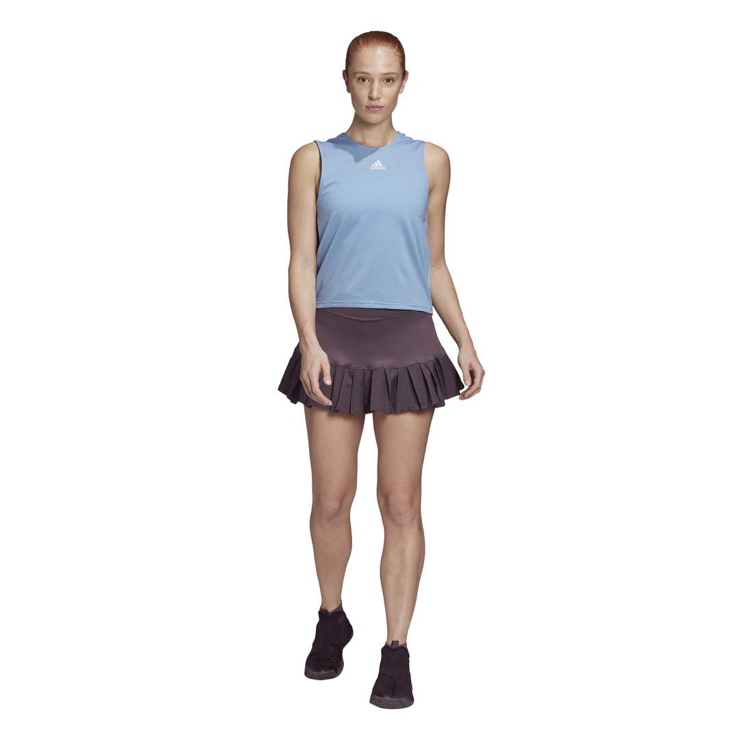 adidas Women's Tennis Camo Tank Primeblue Easy Blue/White Small