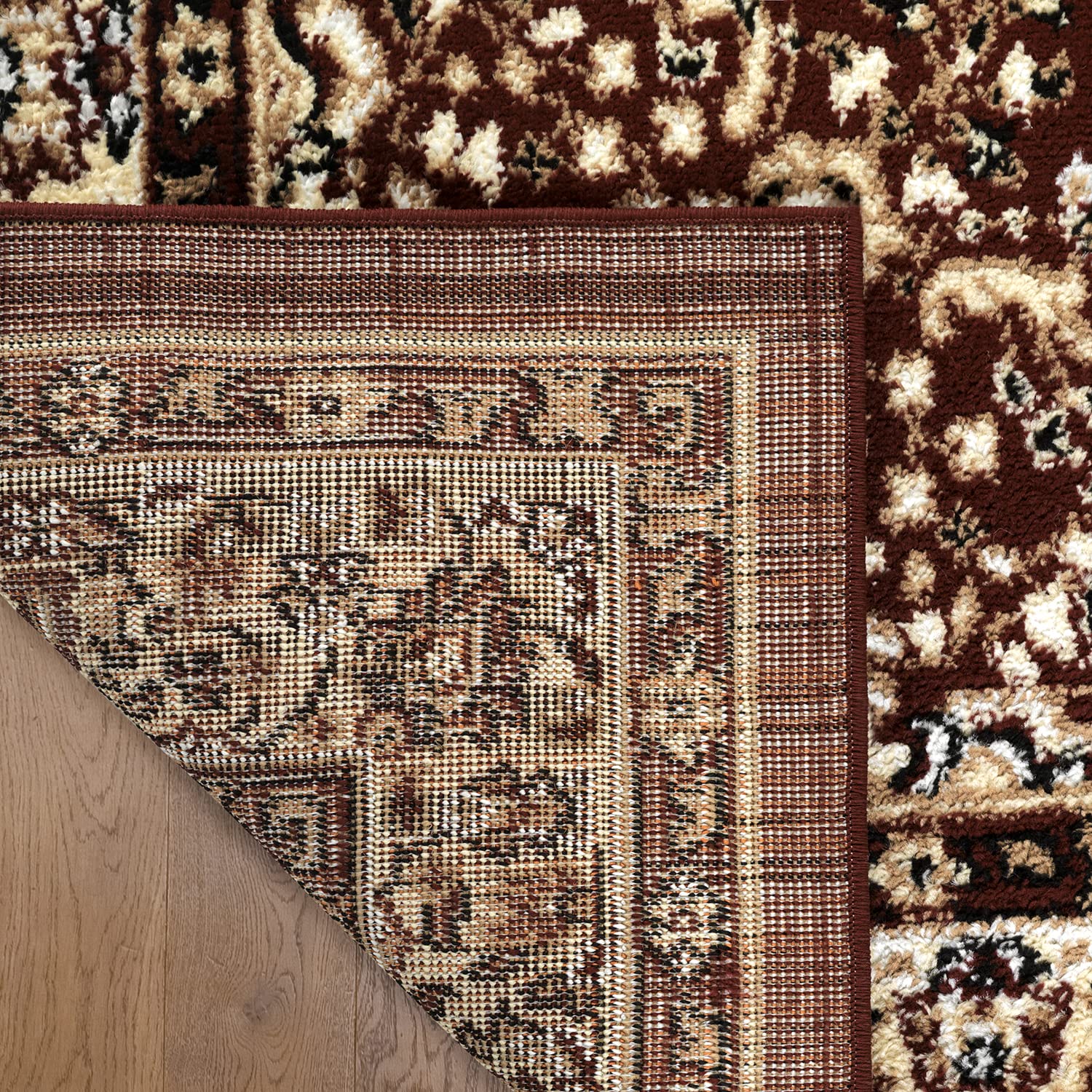 Antep Rugs Oriental 8x10 Traditional Medallion Indoor Area Rug Siesta (Maroon Beige, 7'10" x 10')
