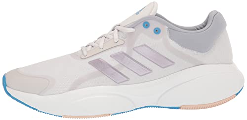 adidas Women's Response Running Shoe, Dash Grey/Matte Purple Metallic/Pulse Blue, 8.5