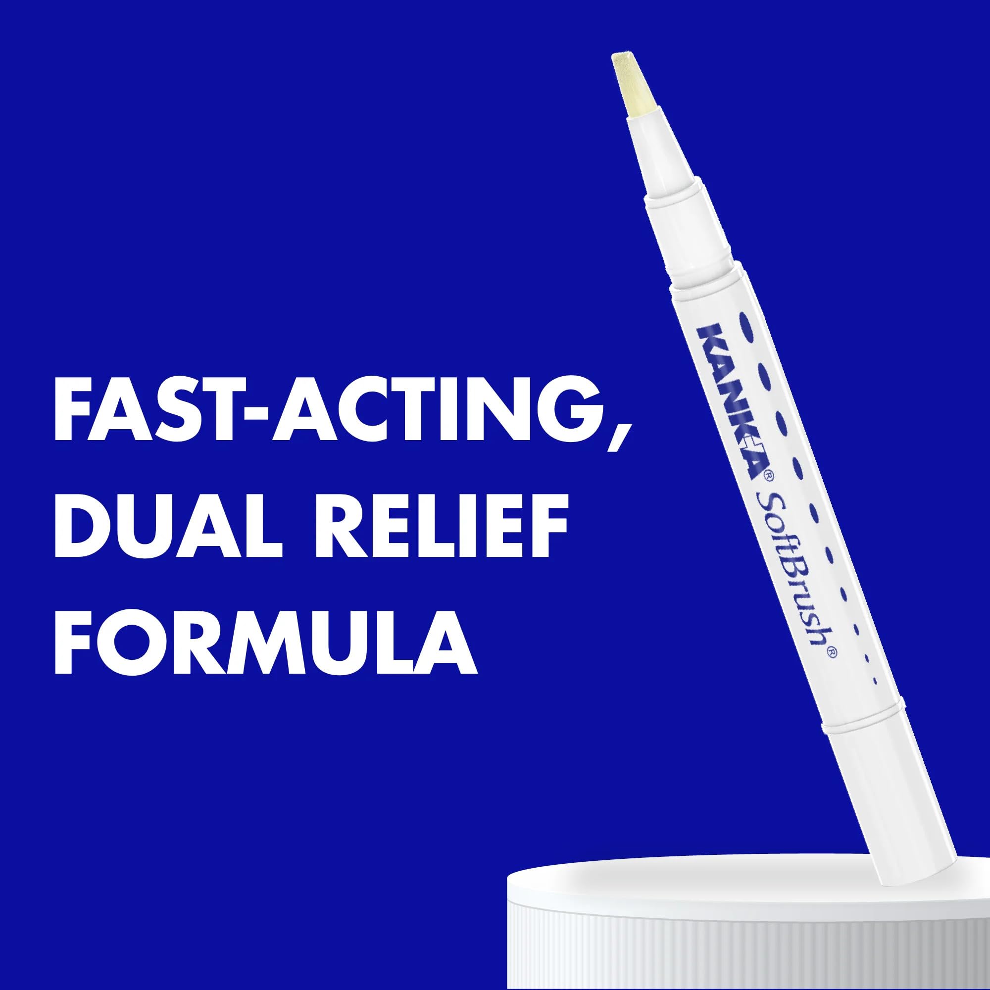 Kank-A Kank-A Soft Brush Tooth/Mouth Pain Gel Professional Strength, 0.07 oz (Pack of 4)Q