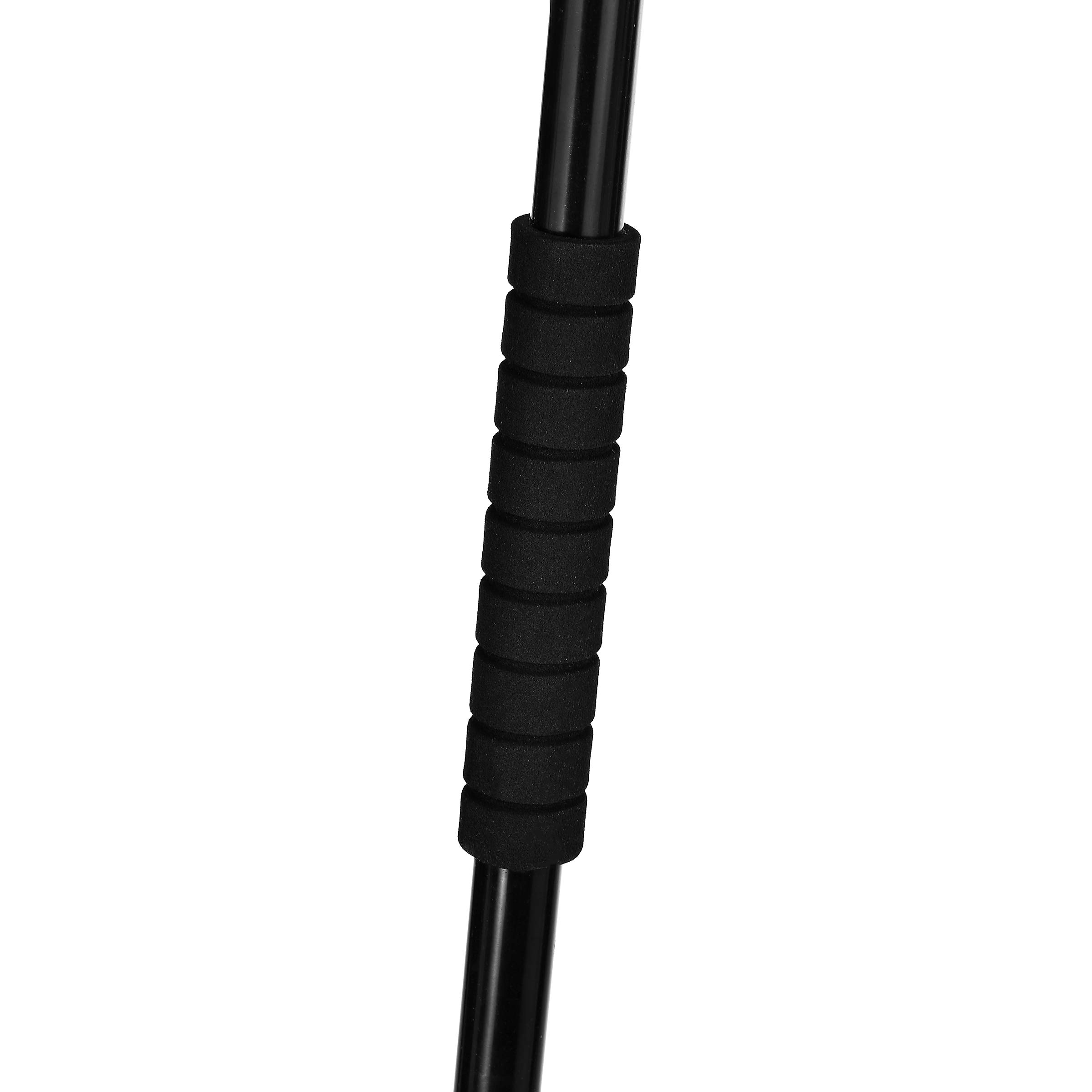 Alpine Industries 2-in-1 Smooth-Surface Squeegee Push Broom - Heavy Duty Long Handle Sweeper - Wide Cleaner Head with Softer Durable Bristles (3-Pack)