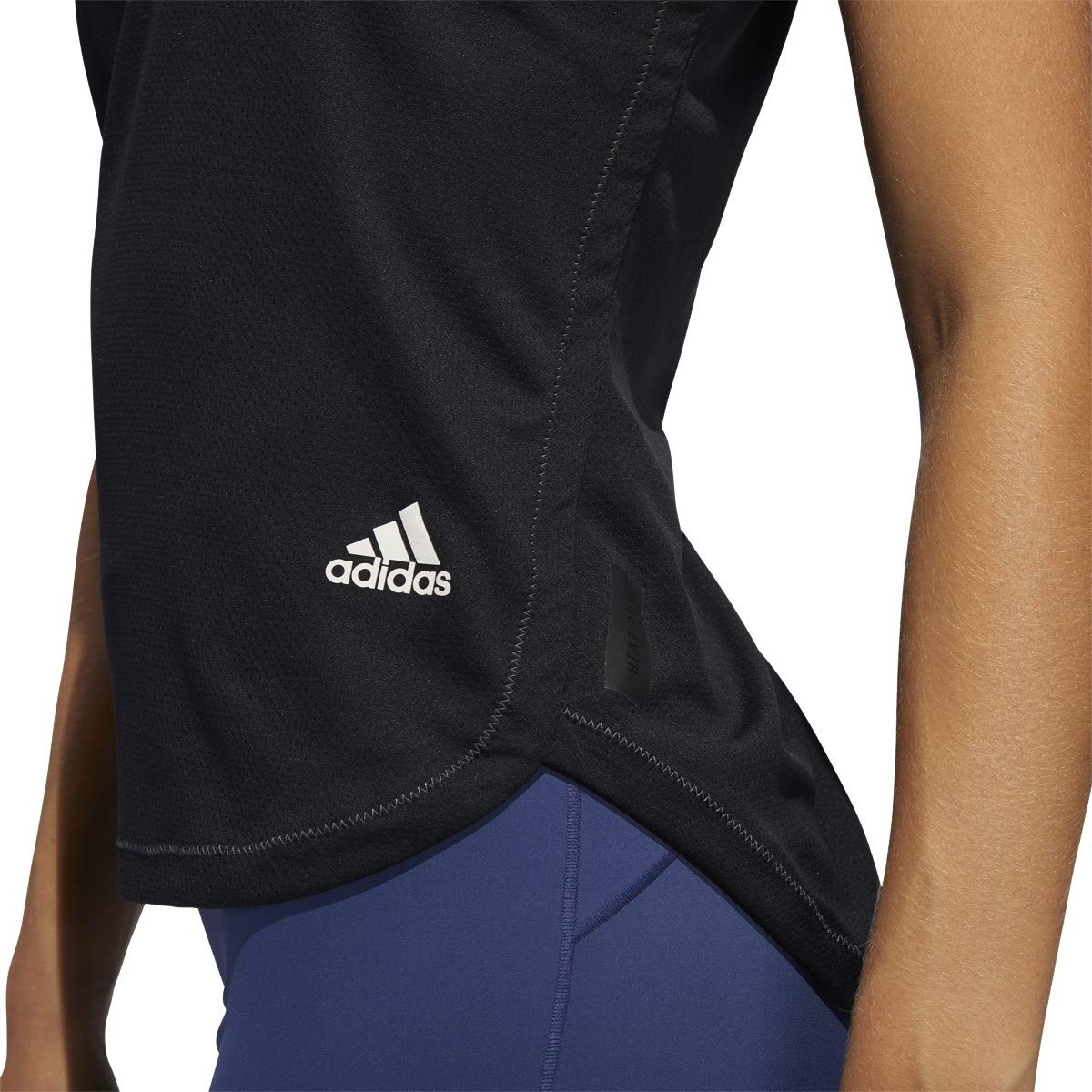 adidas Women's Training 3-Stripes Tank HEAT.RDY Black Medium
