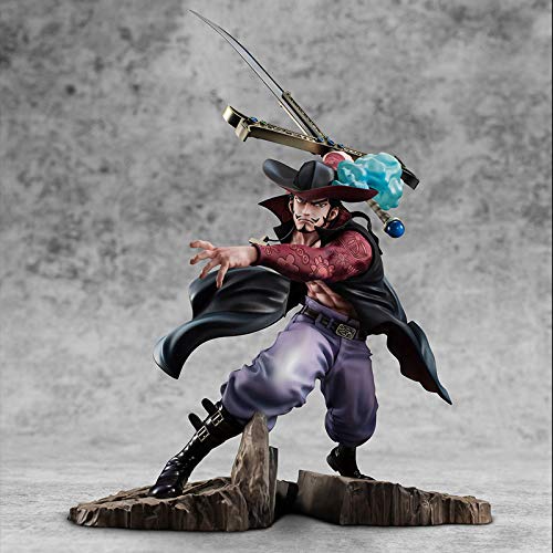 AZIQUAN 34CM Anime Figure One Piece Dracule Mihawk Figurine Combat GK PVC Action Figure Toy Around Collectible Model Doll Desktop Model Ornaments Gift