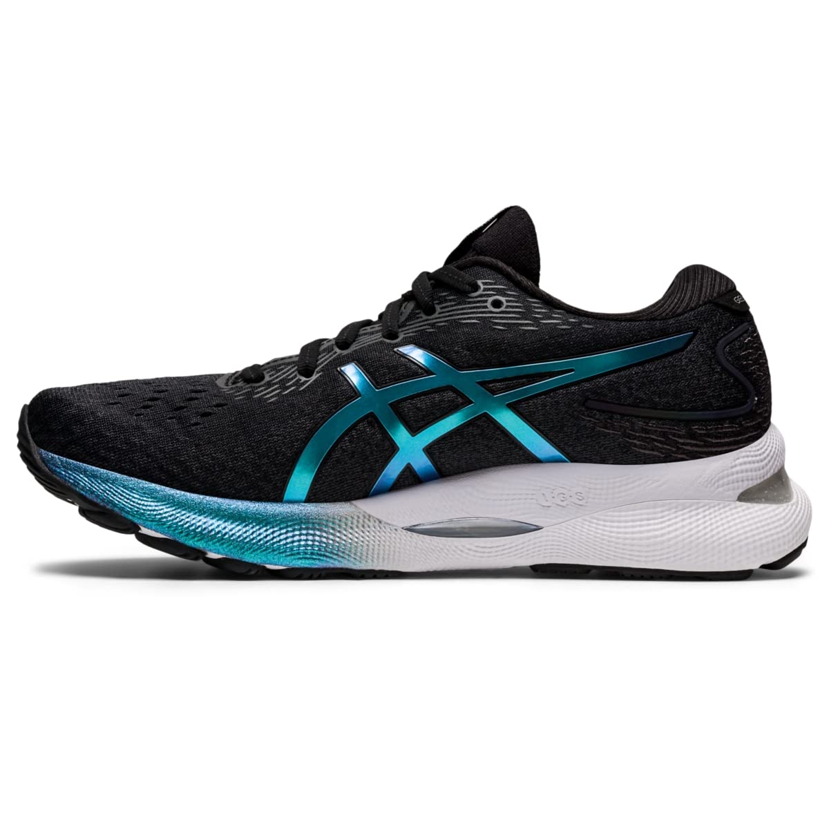 ASICS Women's Gel-Nimbus 24 Platinum Running Shoes, 8.5, Black/Black