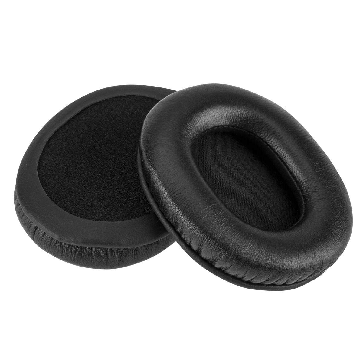 Audio-Technica ATH-M50x Professional Monitor Headphones, Black - with with H&A Genuine Sheepskin Leather Earpads