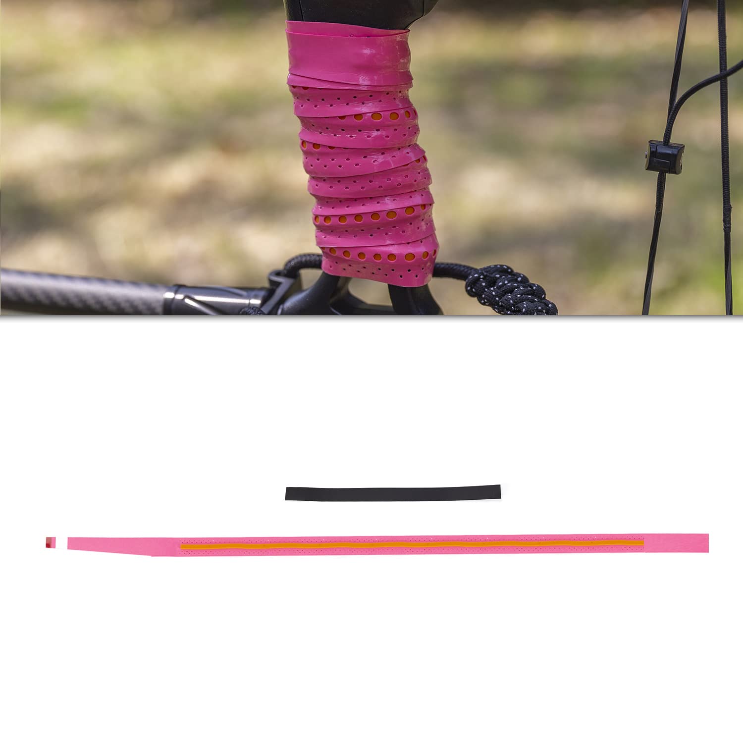 Archery Grip Strap, Bow Handle Anti Slip Perforated Super Absorbent Grip for Compound Bows/Basic Bows/Longbows/Recurve Bows(Pink