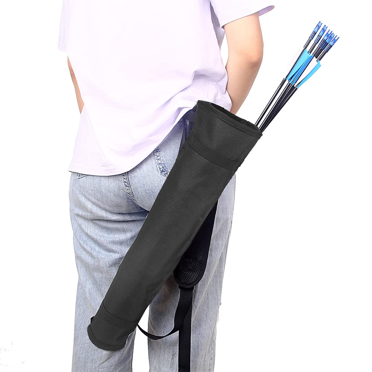 Archery Lightweight Arrow Quiver & Quiver for Arrows,for Bow Hunting and Target Practicing; Youth and Adults (Black)