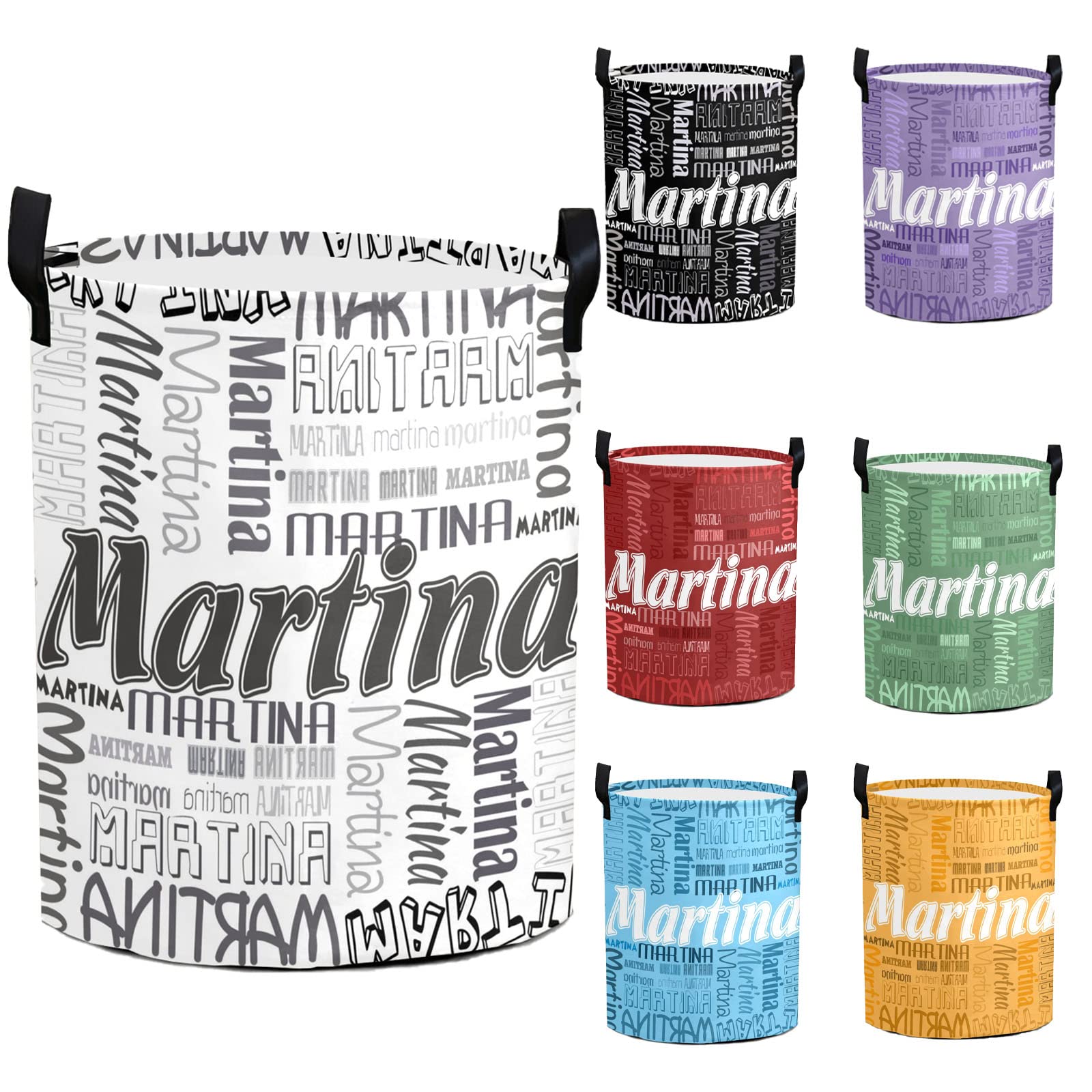 Custom Name Large Sized Storage Basket Personalized Name Laundry Basket Waterproof Coating Organizer Bin Laundry Hamper for Nursery Clothes Toys