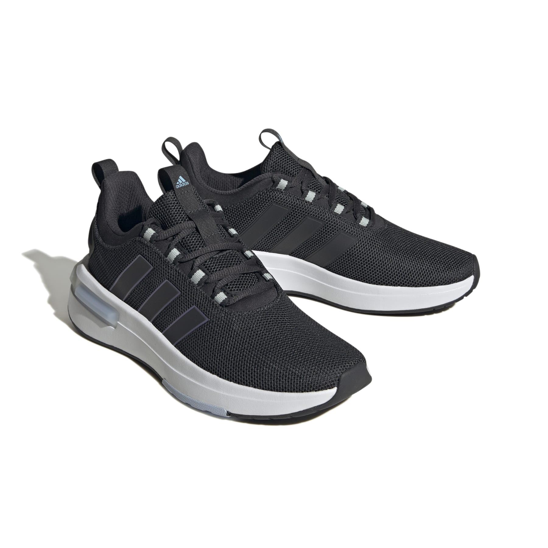 adidas Women's Racer Tr23 Sneaker, Carbon/Carbon/Blue Dawn, 7.5