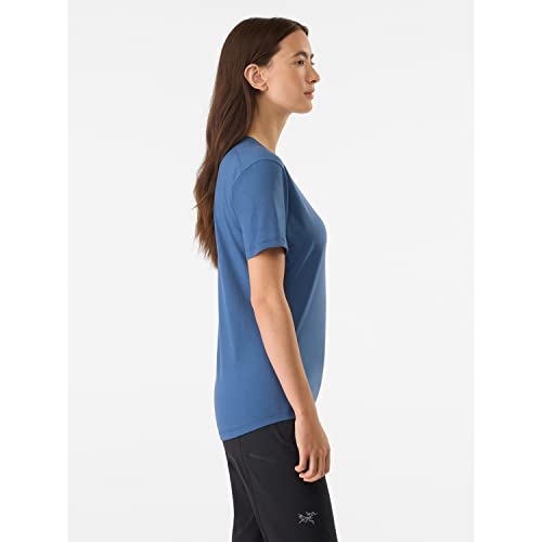 Arc'teryx Lana Crew Neck Shirt SS Women's | Versatile Top in a Performance Merino Blend | Moonlit, Large