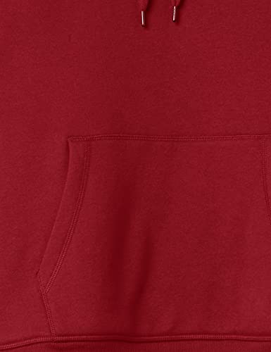 Amazon Essentials Men's Sherpa-Lined Pullover Hoodie, Red, Small