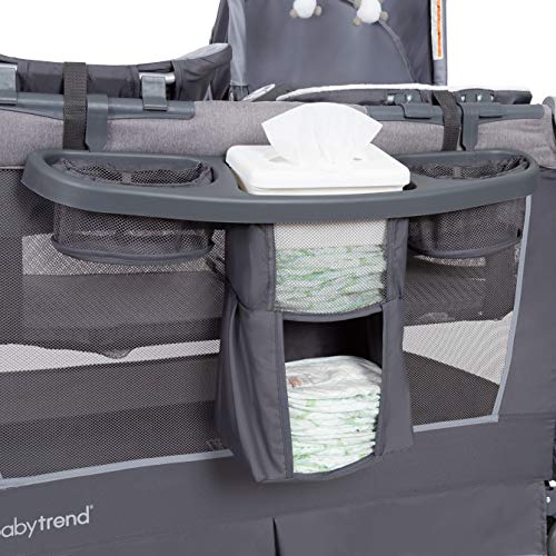 Baby Trend Retreat Twins Nursery Center, Shale