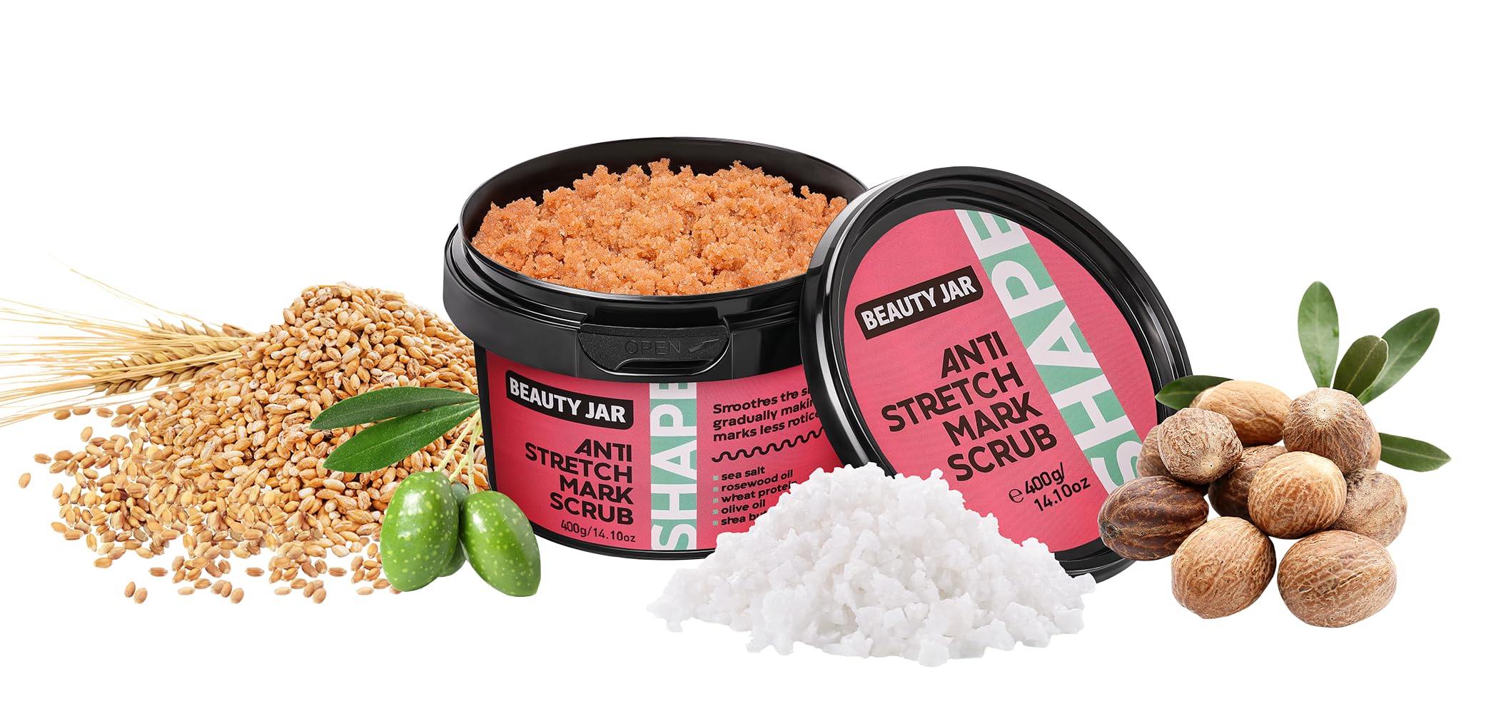 Beauty Jar SHAPE Anti Cellulite Body Scrub (Anti Stretch Mark scrub)