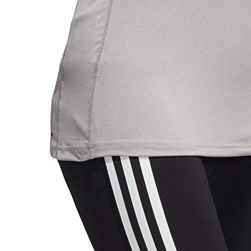 adidas Women's Training Performer Baseline Tank Top, Medium Grey/Black, X-Large