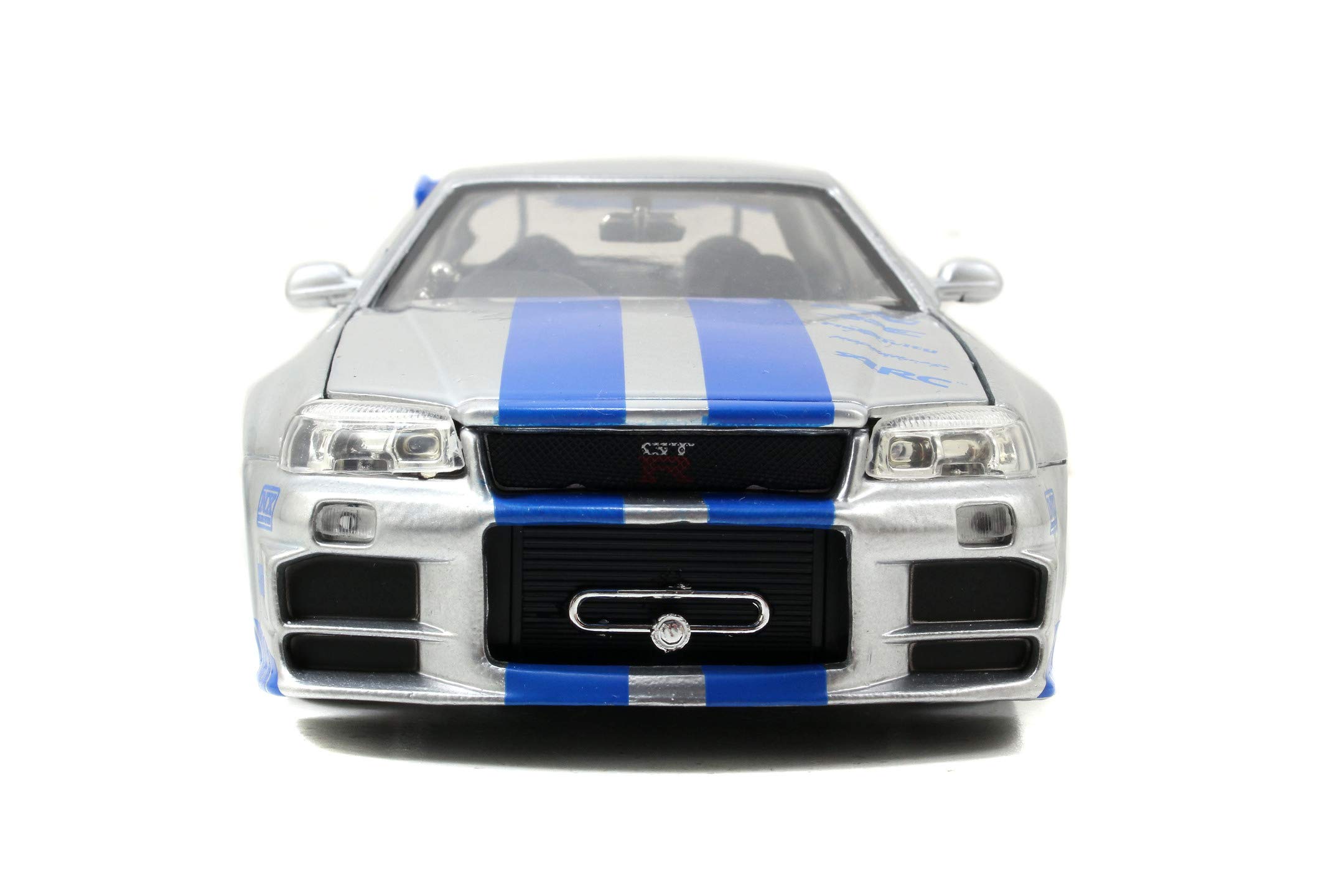 Jada Fast & Furious Coche Nissan Skyline Gt R R34 2002, Escala 1:24 + A Todo Gas Vehículo 1/24 1995 Toyota Supra