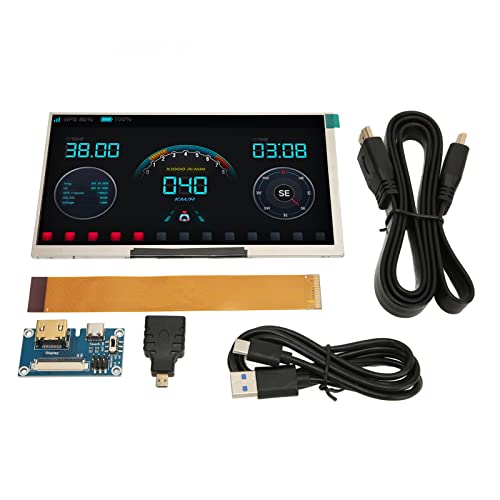 BOTEGRA 7 Inch IPS Integrated Display, 40PIN FPC Interface 170 Degree Viewing Angle PC Display Components Backlight HD for New Energy
