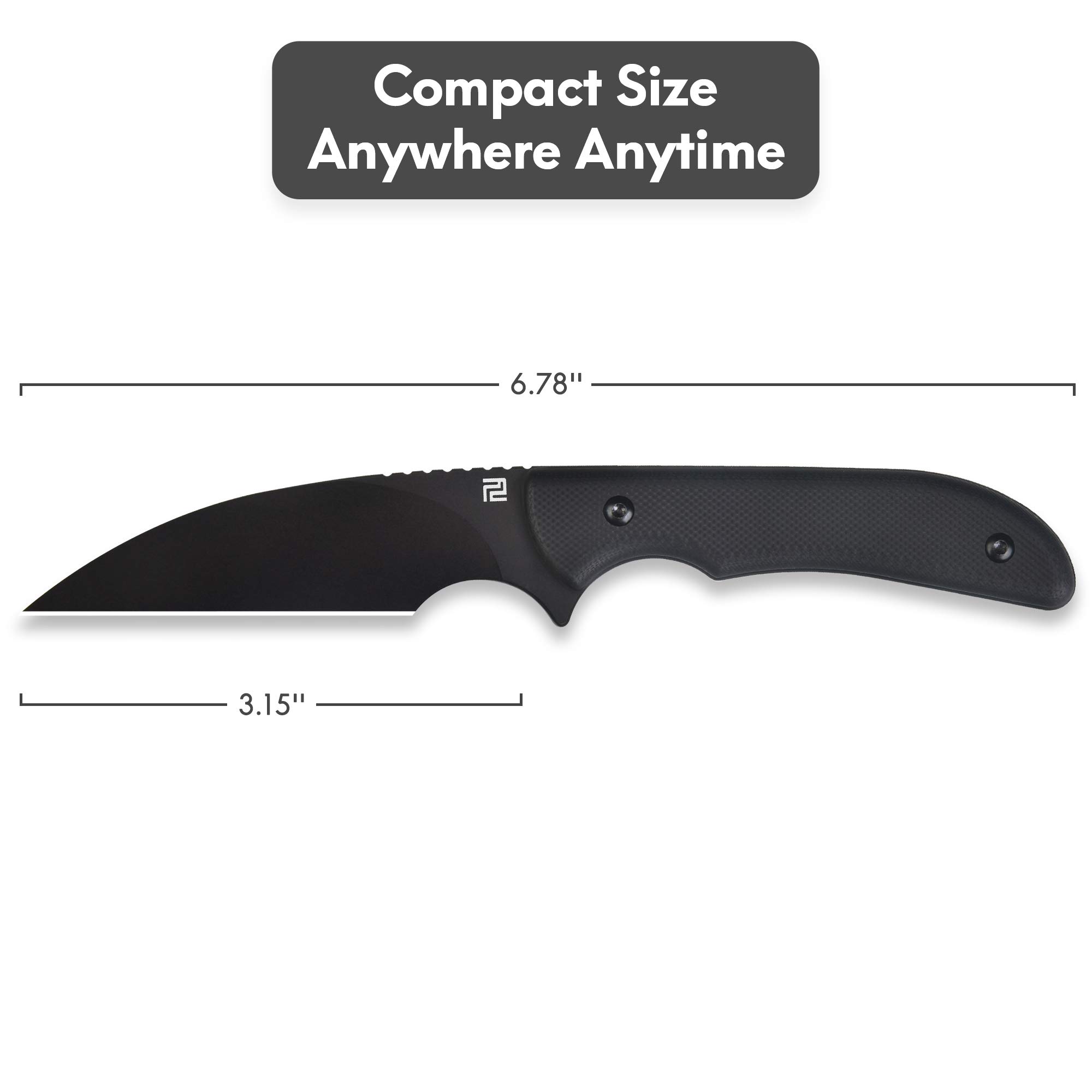 ARTISANCUTLERY Tactical Knife Sea Snake (ATZ-1842) AR-RPM9 Powder Steel Blade G10 Handle Fixed Blade Knife Desert