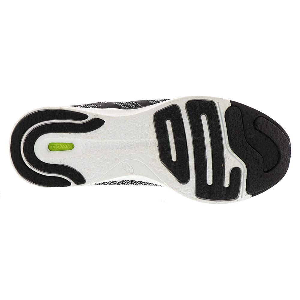 ASICS Women's fuzeX Knit Running Shoe Carbon/Black/White 8 (S)