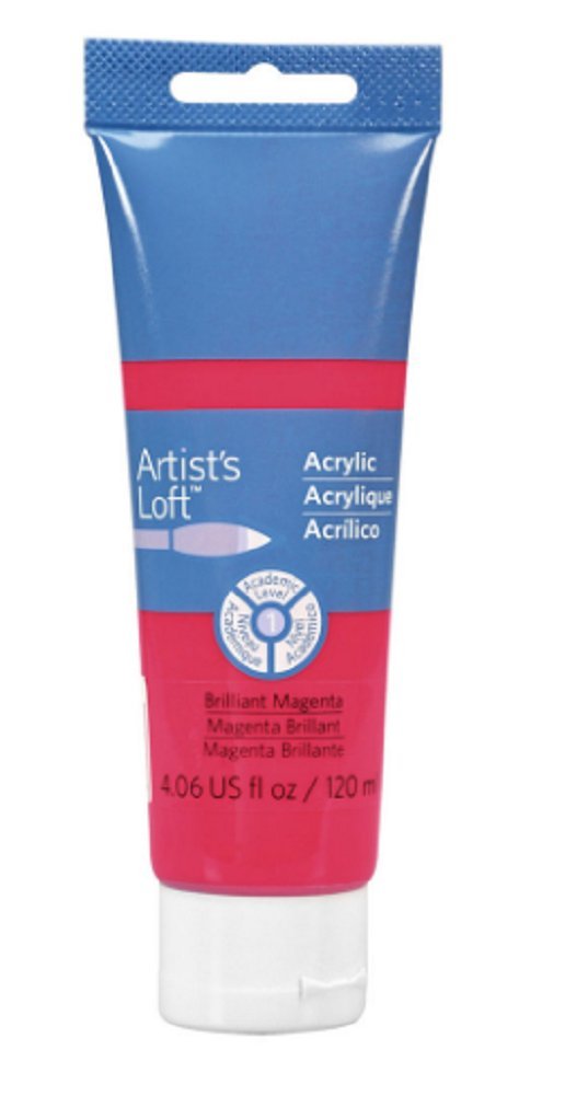 Artist's Loft Acrylic Paint, 4 oz (Brilliant Magenta)