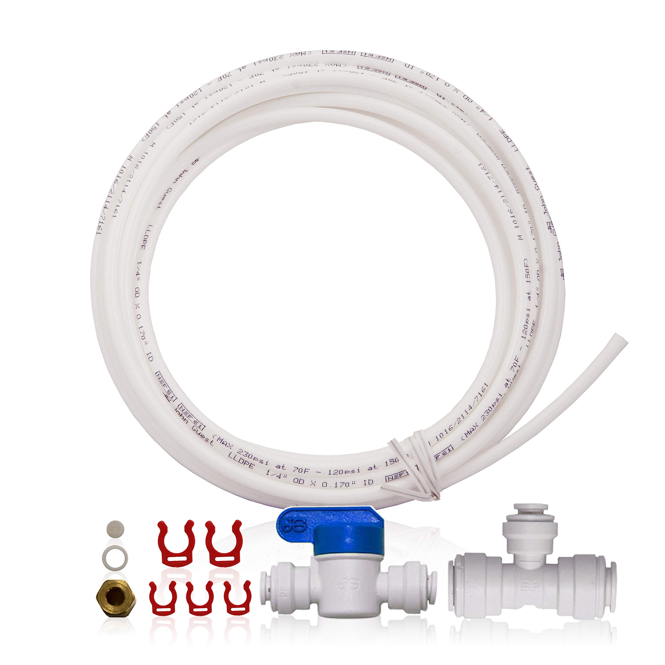APEC Water Systems ICEMAKER-KIT-38-14-RO Ice Maker Kit for Reverse Osmosis System with upgraded 3/8" Output (RO-Hi model), Refrigerator & Water Filters