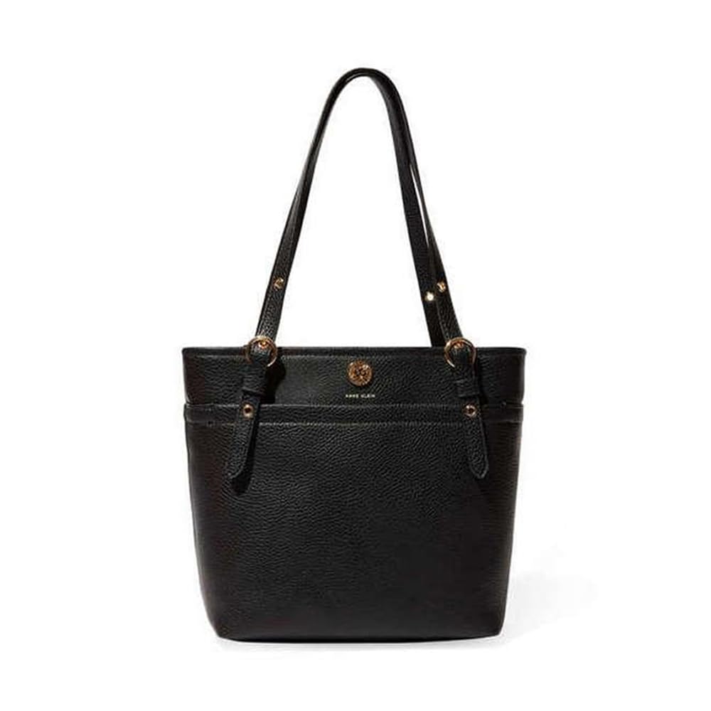 Anne Klein Womens Anne Klein pocket tote, Black, One Size US