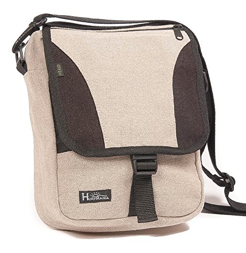 Hempmania 100% Hemp Convertible Travel Bag (Natural/black)