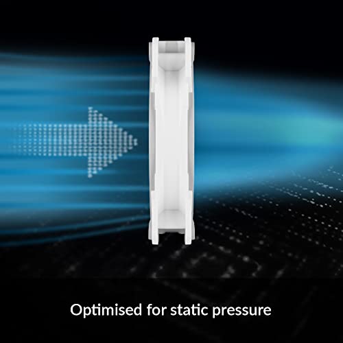 ARCTIC BioniX P120-120 mm Case Fan with PWM Sharing Technology (PST), Pressure-optimised PC Fans, Quiet Motor, Computer, Fan Speed: 200-2100 RPM - Grey, White