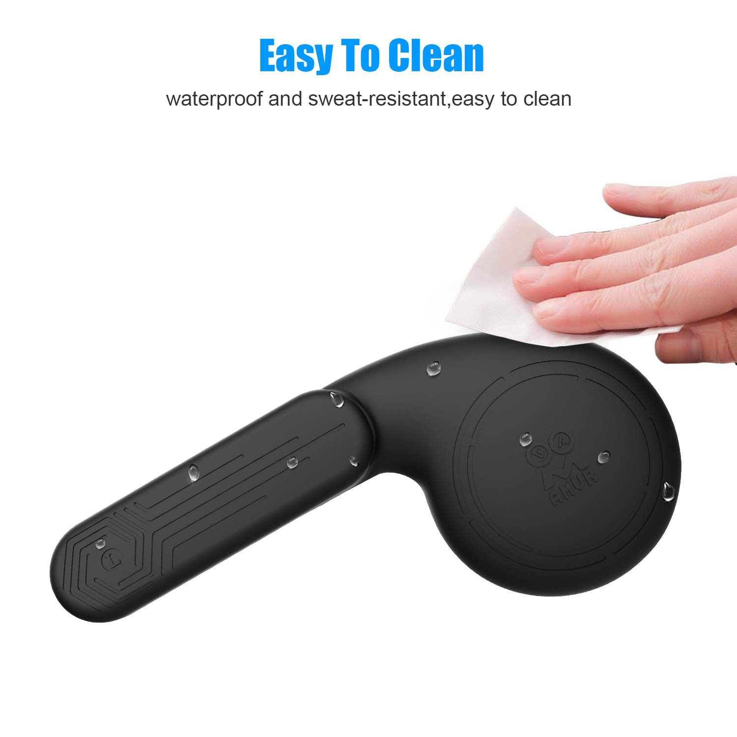 AMVR Silicone Ear Muffs for Meta Quest 2 VR Headset to Enhanced Headset Sound, for Quest 2 Accessories Headphone Extension Cover (Black, 1 Pair)