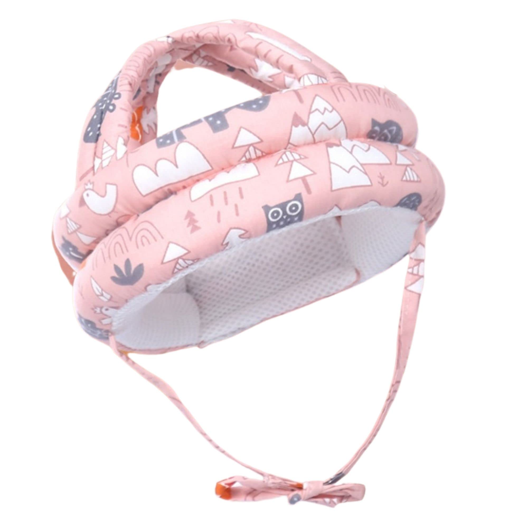 Baby Helmet for Crawling and Walking - Head Protection for Infants 1-2 Years - Infant Head Protector for Safe Crawling and Walking - Baby Helmet Bumper (Pink)