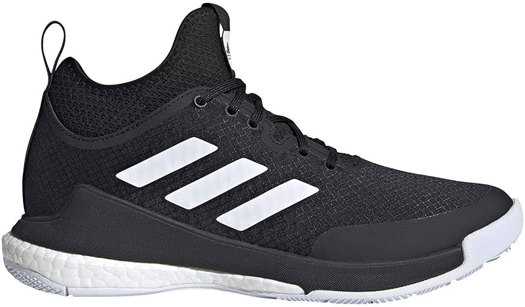 adidas Women's Crazyflight X 3 Mid Volleyball Shoe, White/Gum, 5 M US