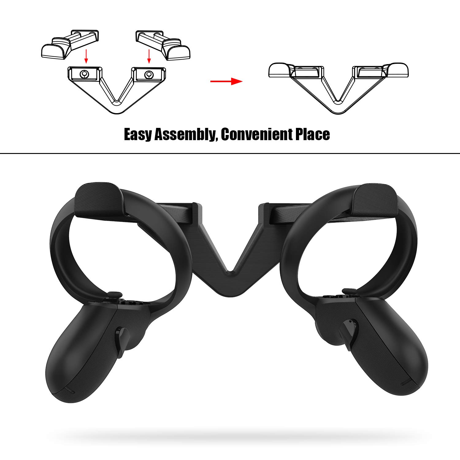 AMVR VR Wall Hook Stand for Oculus Rift S Headset and Touch Controllers