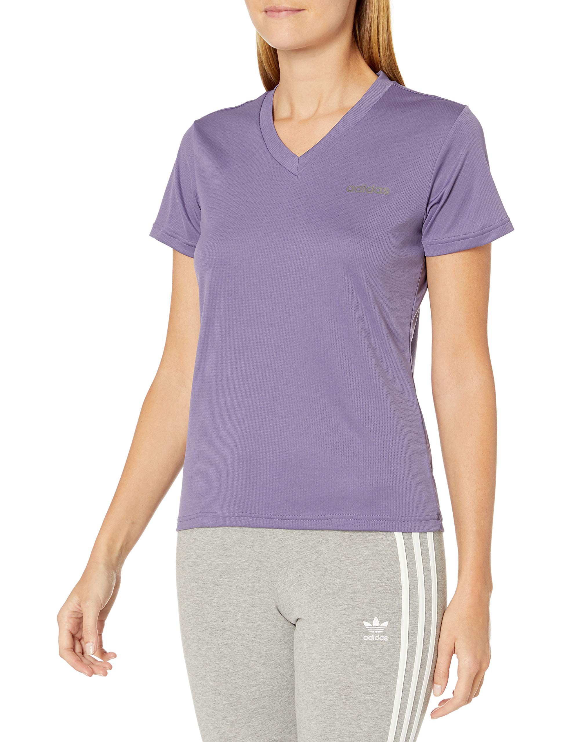 adidas Women's Designed 2 Move Solid Tee Black/White XX-Small