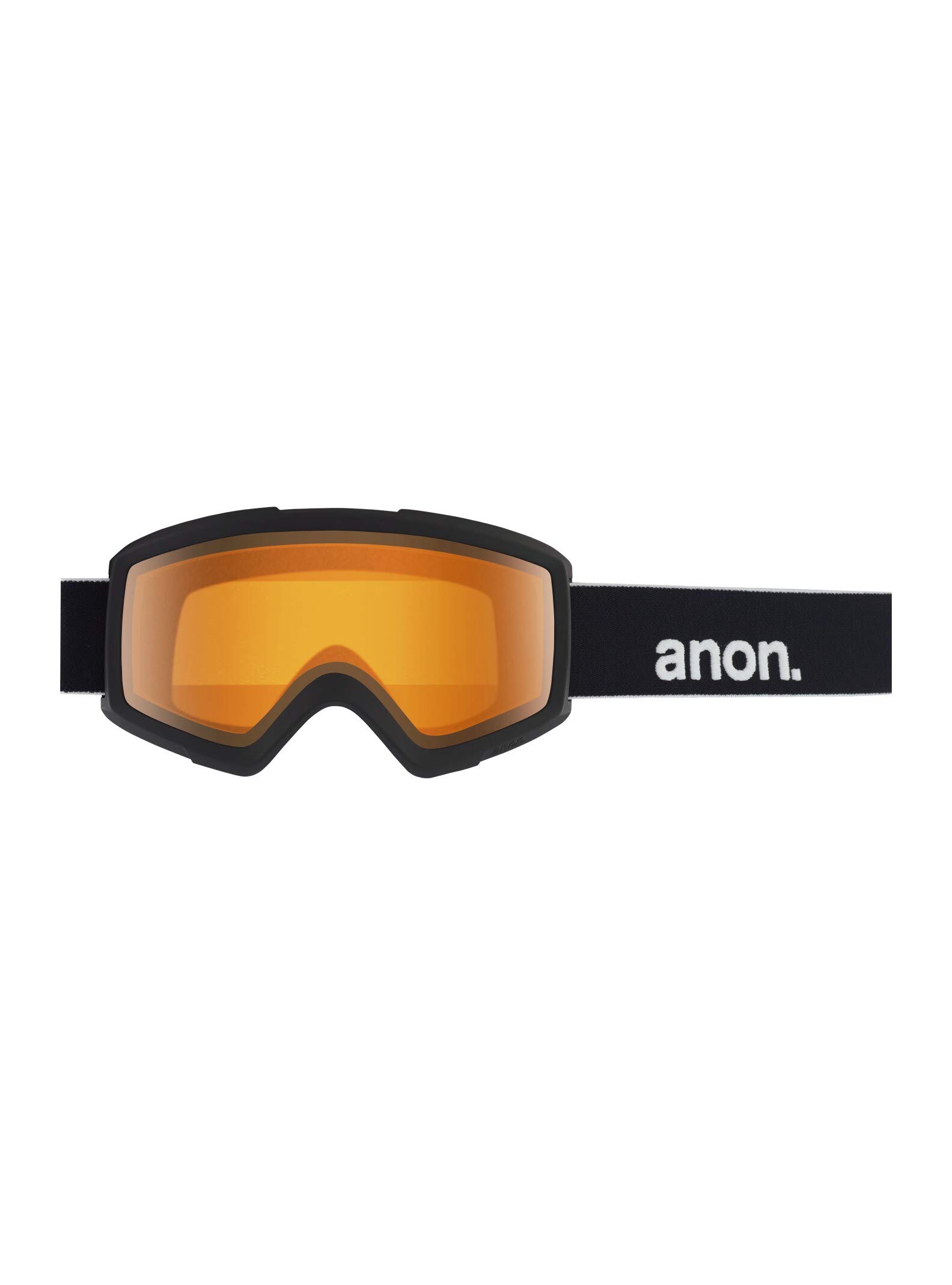 Anon Men's Helix 2 Goggle with Spare Lens, Black Frame Silver Amber Lens; Spare Lens: Amber