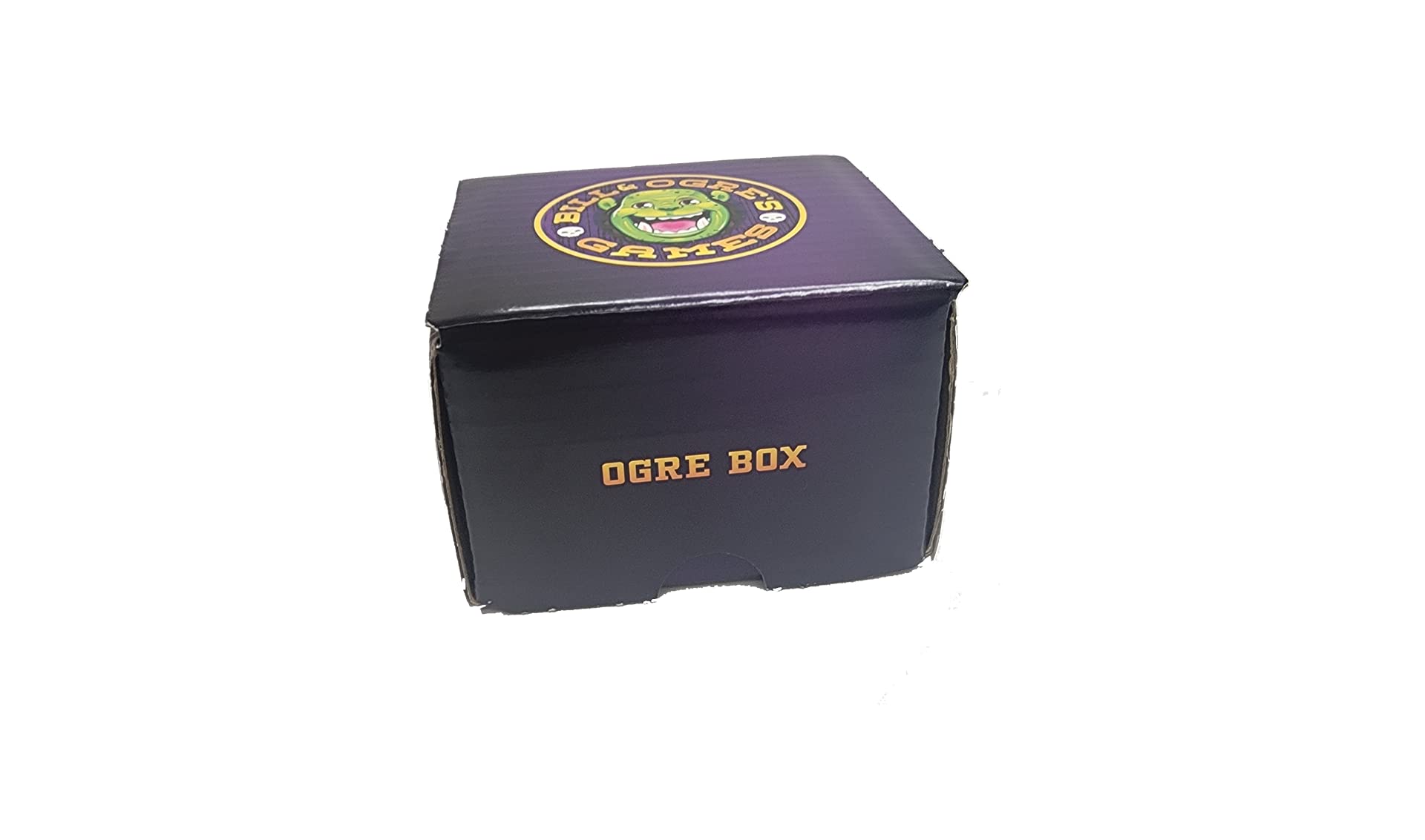 Bill and OGRE'S Basic Bundle Including 100 Assorted Trading Cards | 3 Holo/Reverse Cards |1x Ultra Rare Guaranteed |1 PKMN Coin | 1 Set of PKMN Damage Dice |1 Bill and Ogres Cardboard Storage Box
